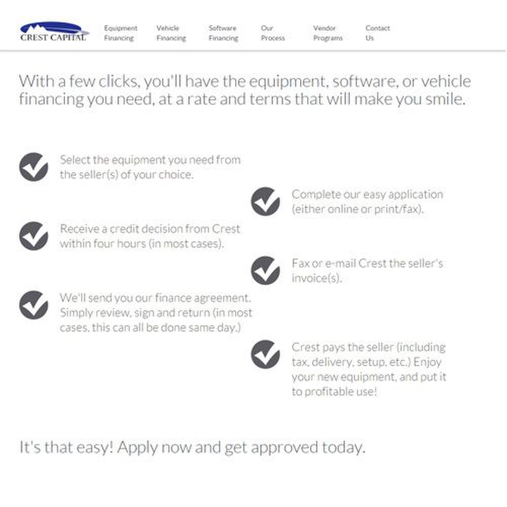 Crest Capital Review 2018 | Business Loan and Financing Option Reviews