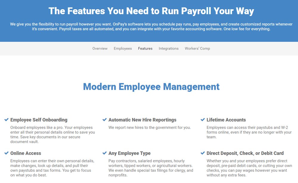 OnPay Review 2019 | Online Payroll Service Reviews